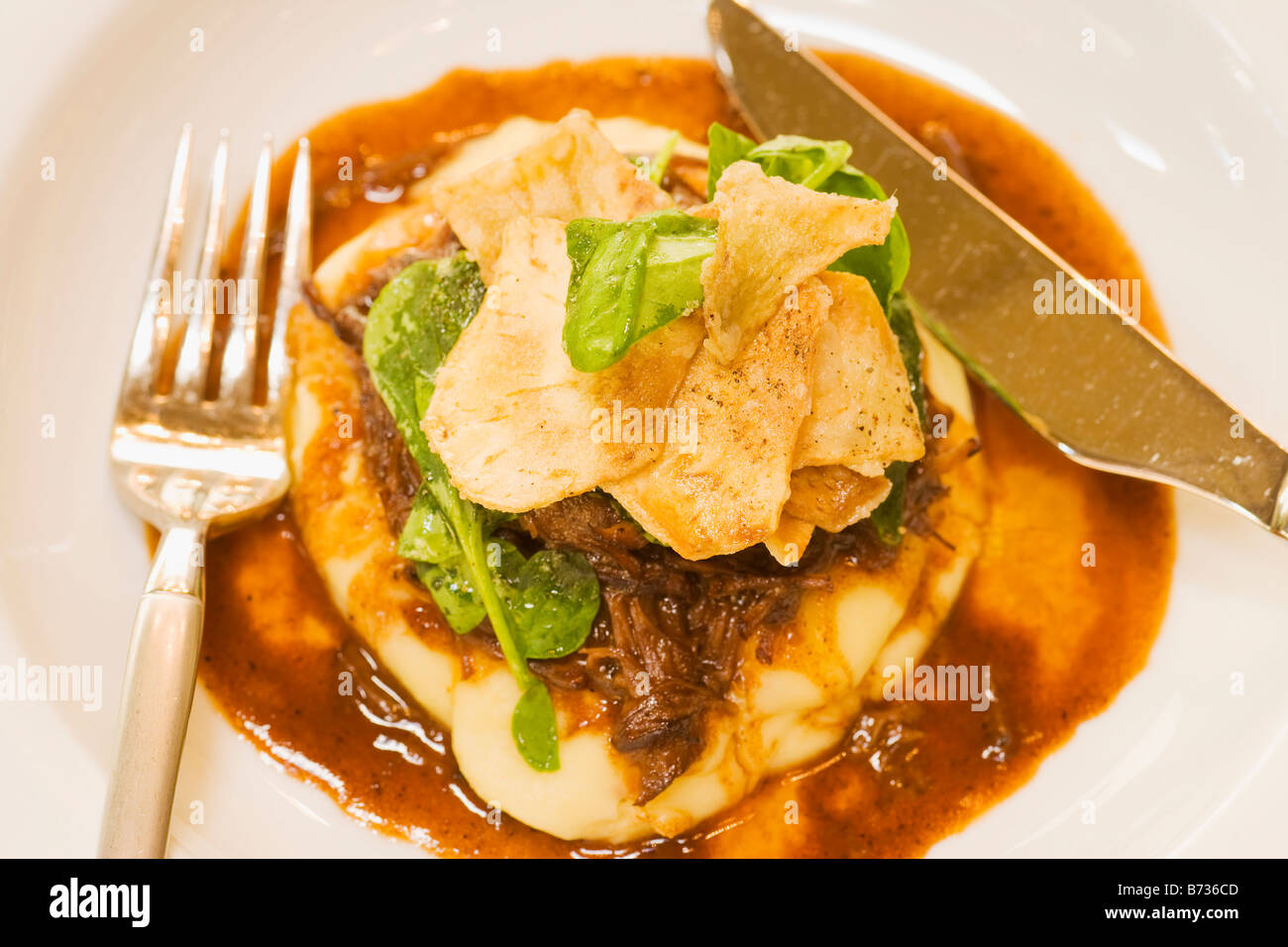 Beef short ribs restaurant hi-res stock photography and images - Alamy