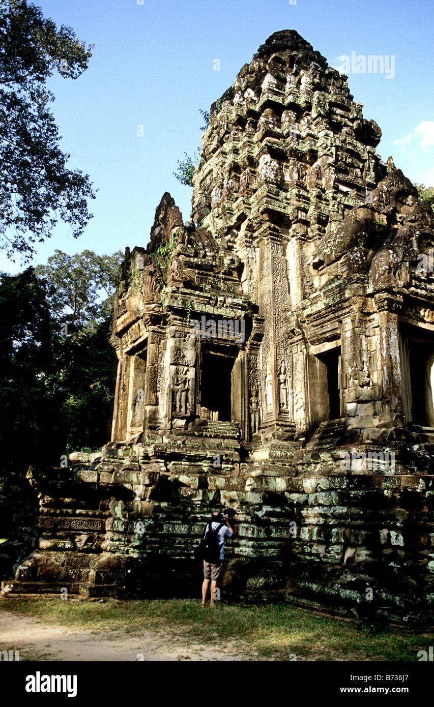 Ruins of the 12th century Temple of Thommanon built by Suryavarman II ...