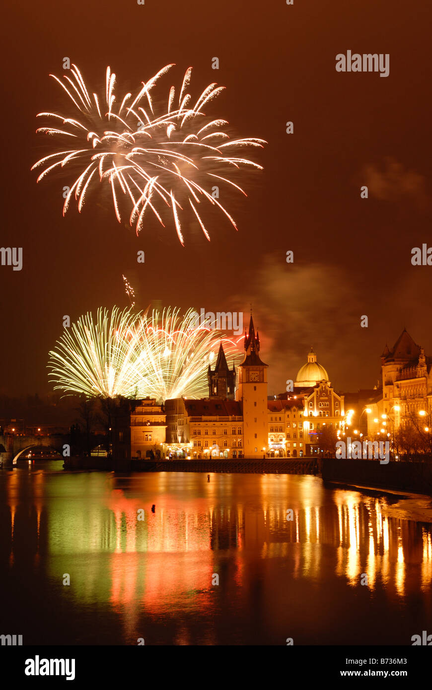 Prague firework fireworks hi-res stock photography and images - Alamy