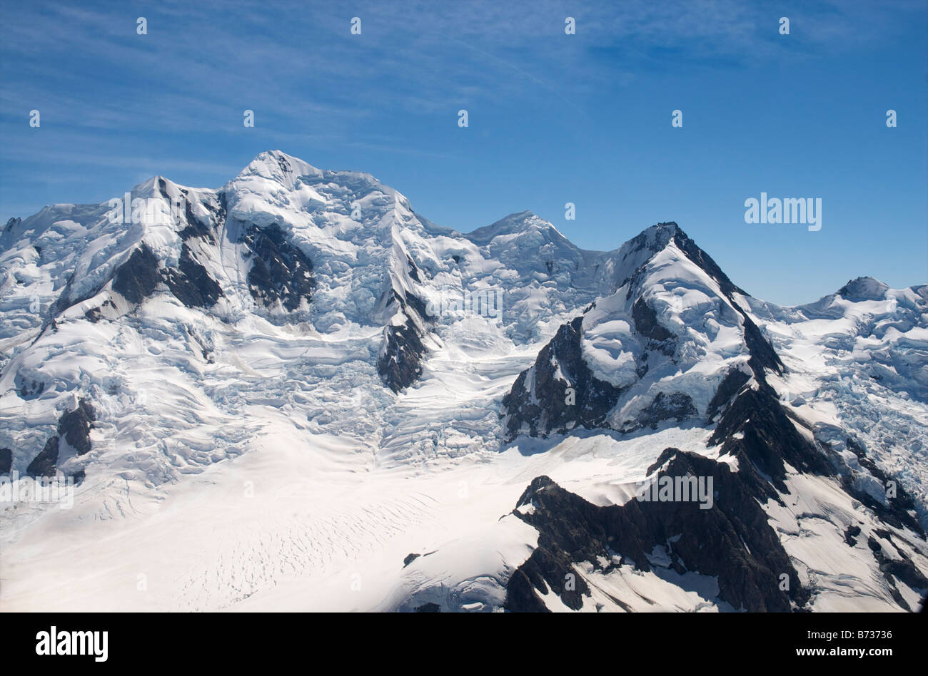 Aerial view of Mount Cook, South Island, New Zealand Stock Photo - Alamy