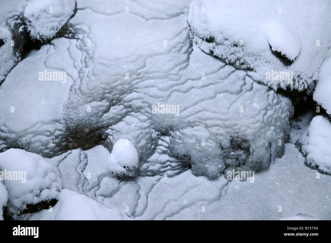 Frozen winter stream in hi-res stock photography and images - Alamy