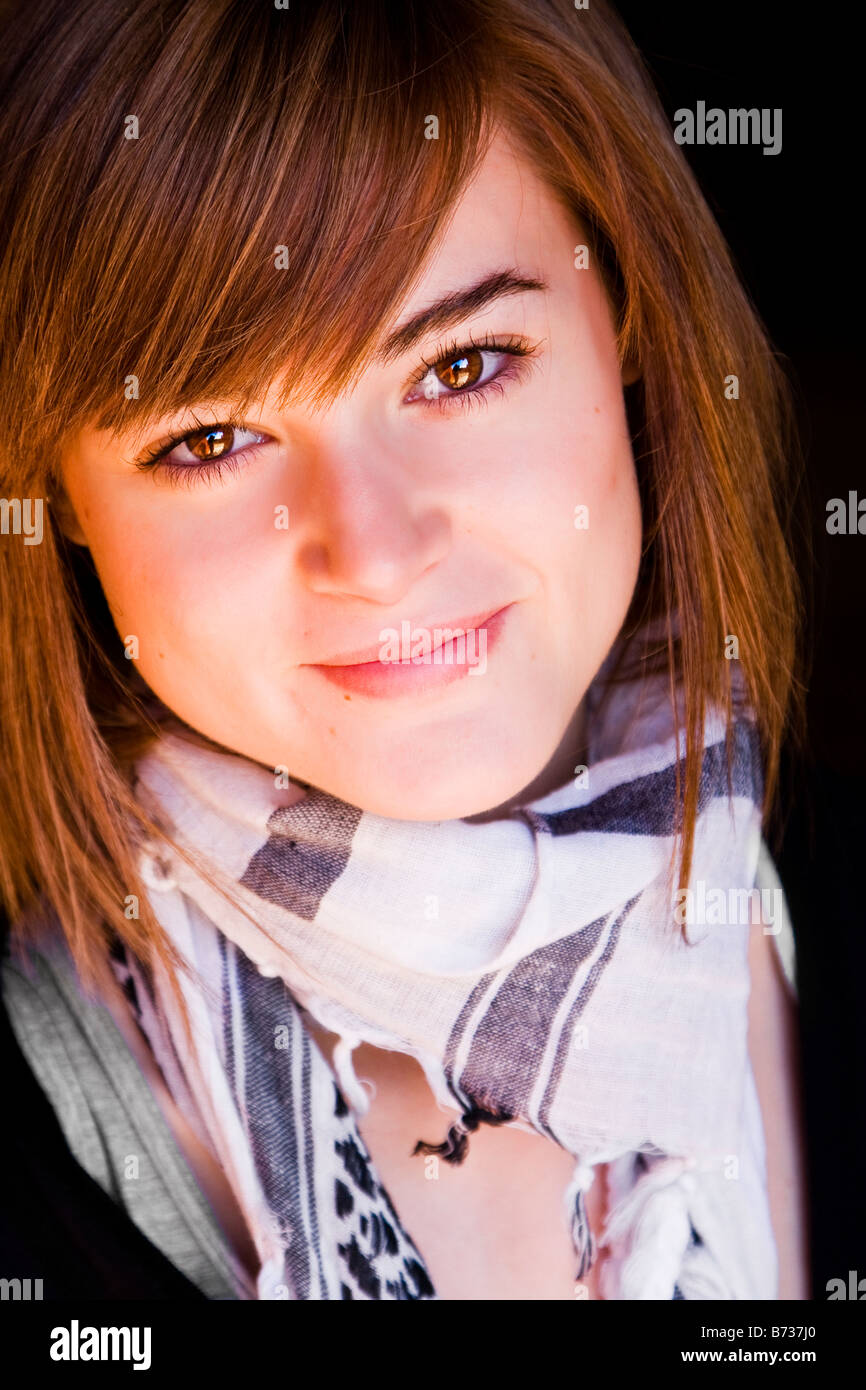 Similing woman portrait Stock Photo - Alamy