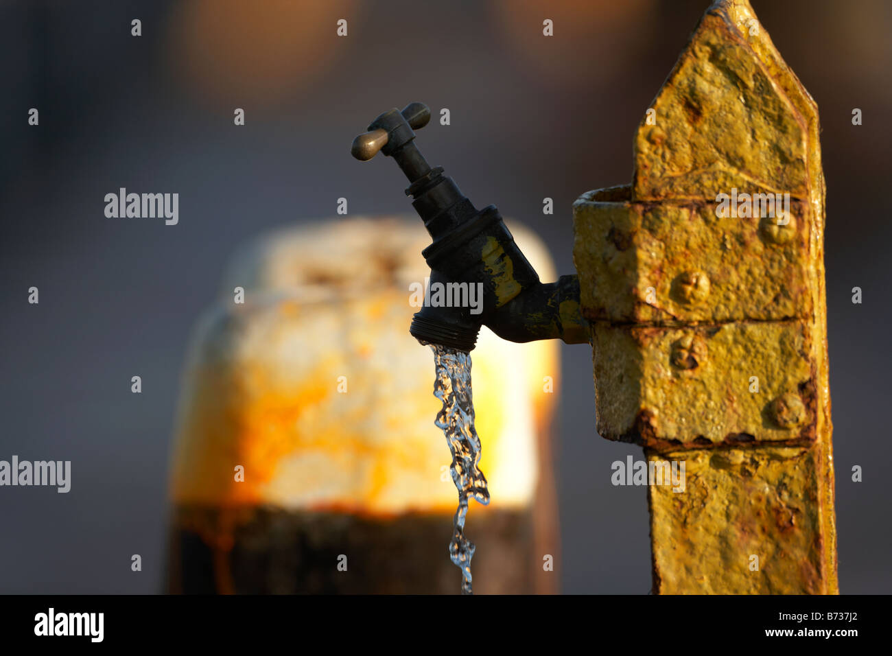 outdoor tap left running with water flowing out freely county down ...