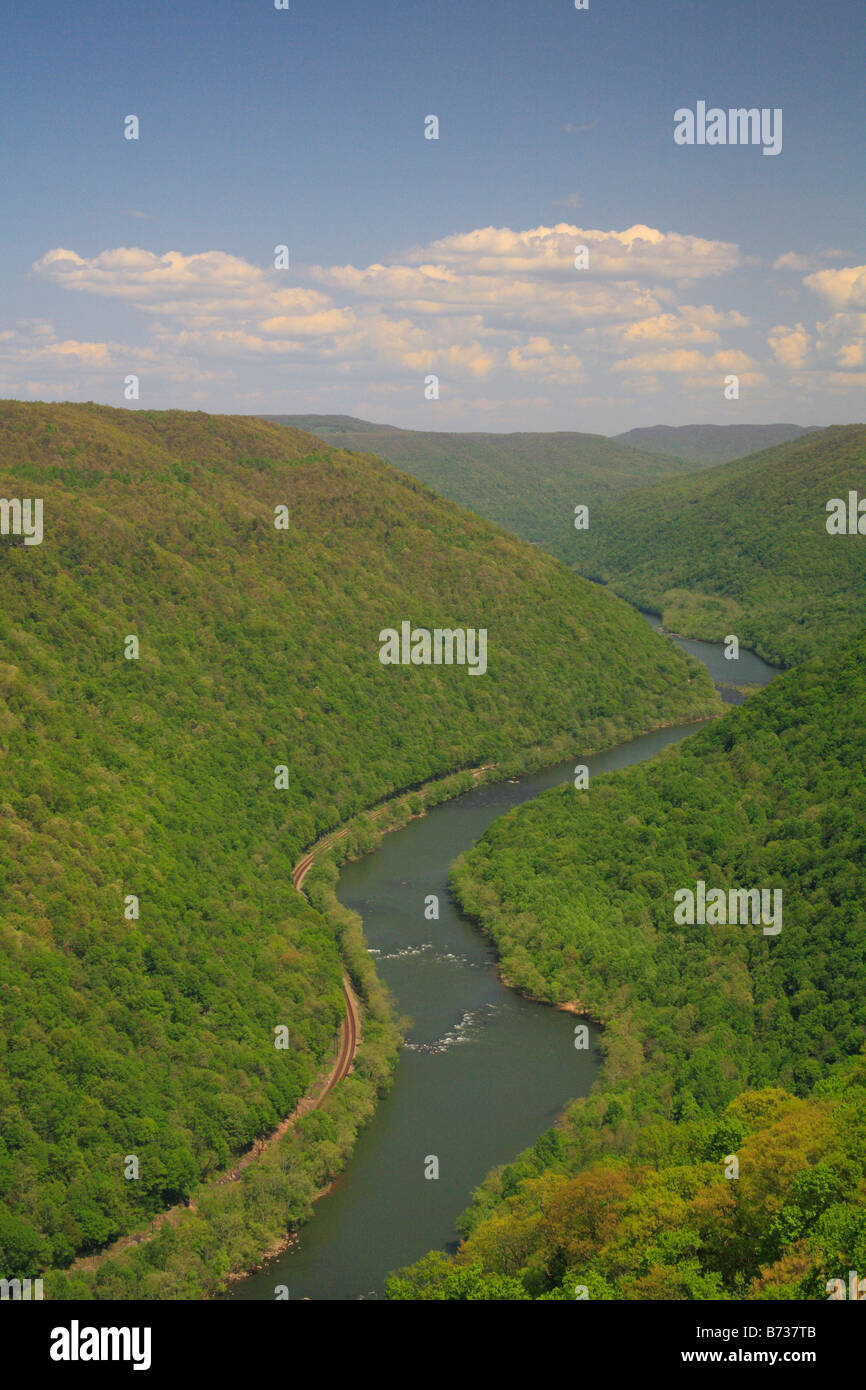 View From Overlook, Grand View Park, New River Gorge National River ...