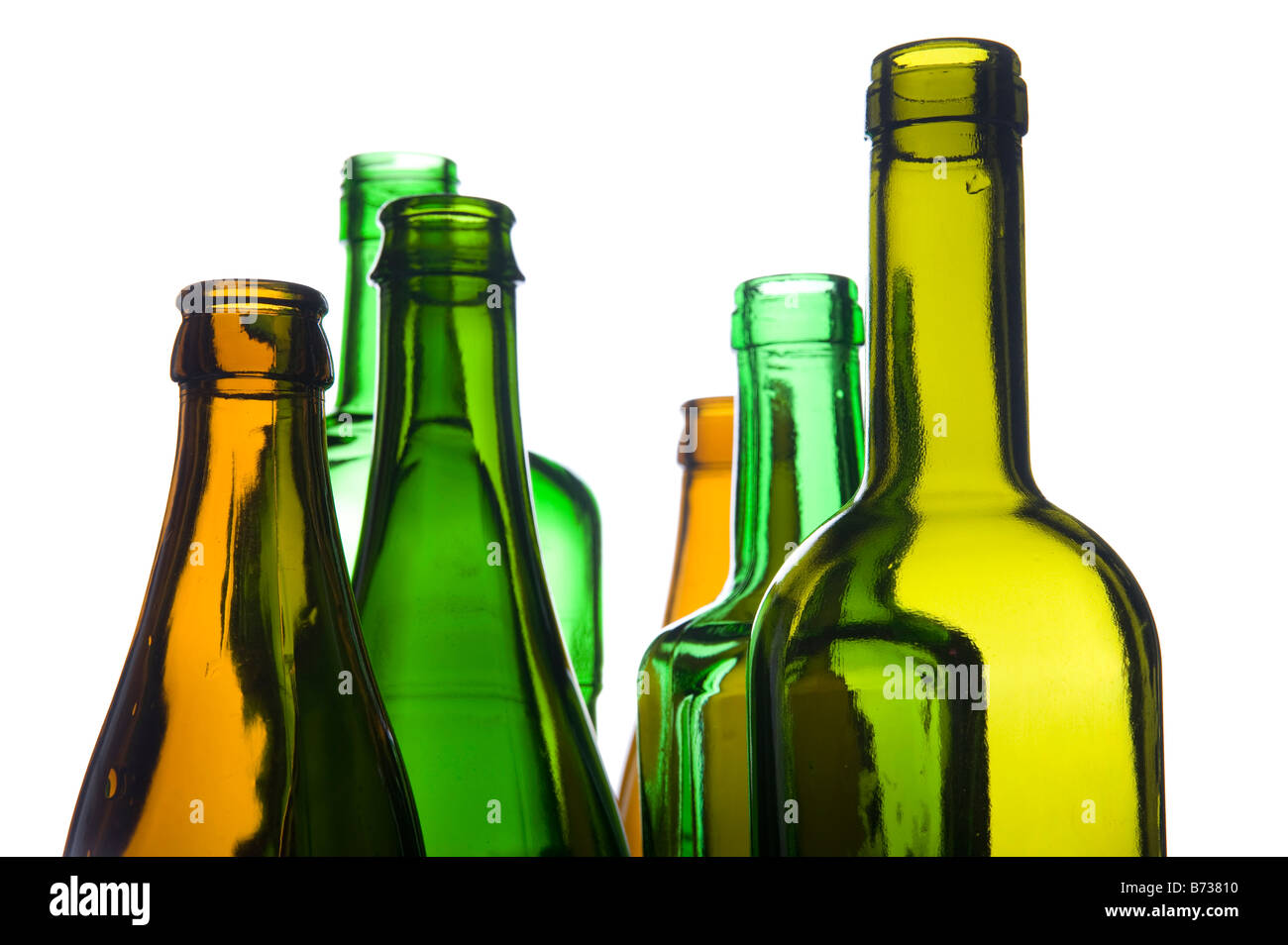 object on white empty bottle closeup Stock Photo - Alamy