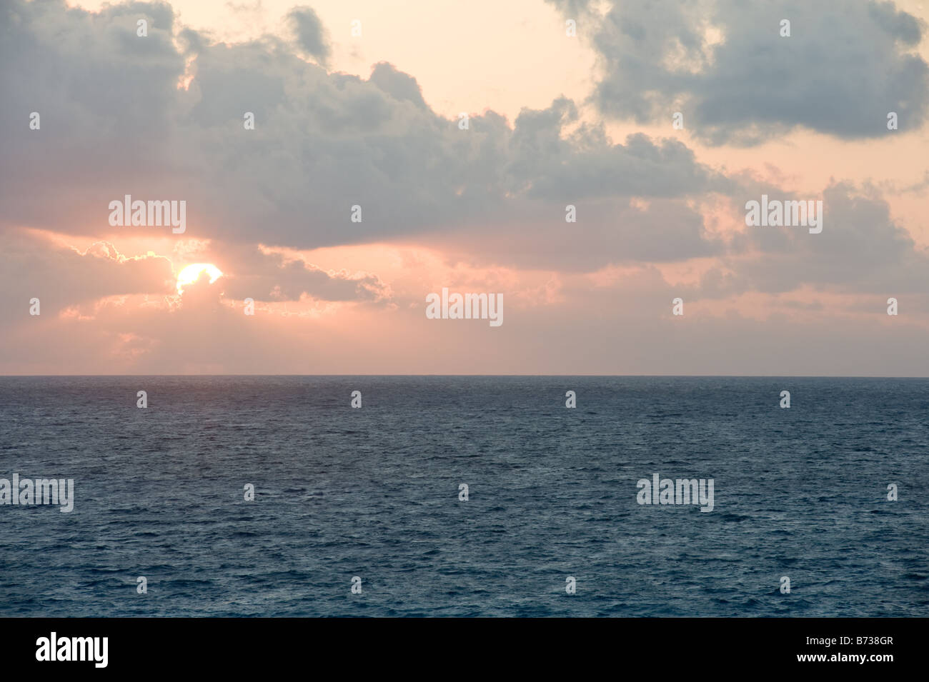 Sunrise in Cancun Mexico during their spring months Stock Photo - Alamy