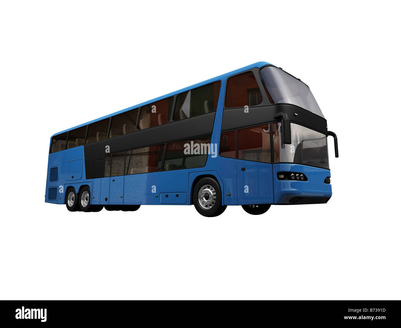 isolated bus on white background Stock Photo - Alamy