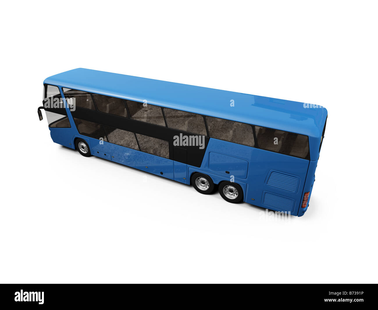 isolated bus on white background Stock Photo - Alamy