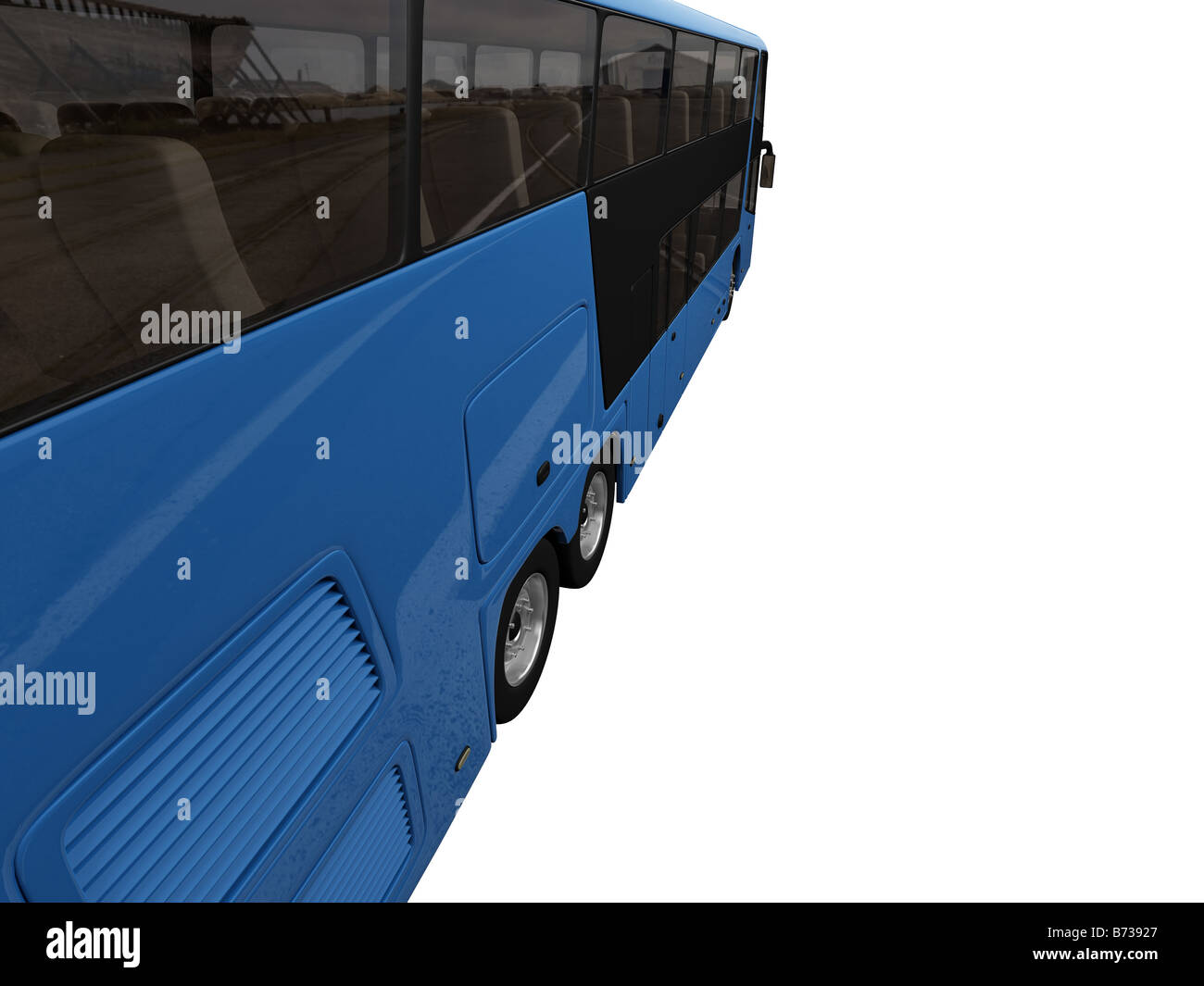 isolated bus on white background Stock Photo - Alamy