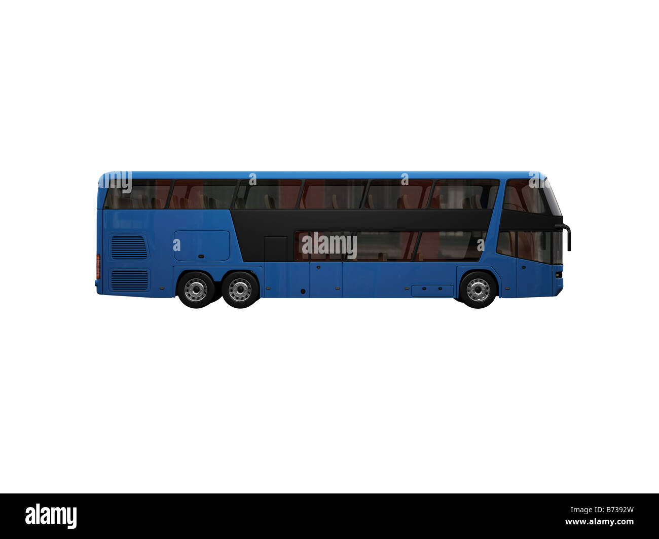 isolated bus on white background Stock Photo - Alamy