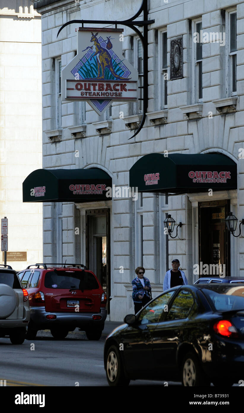 Outback Steakhouse restaurant building in Savannah Georgia USA Stock ...