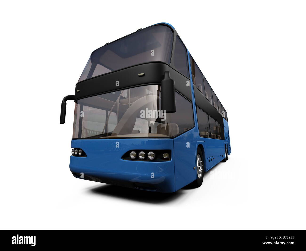 isolated bus on white background Stock Photo - Alamy