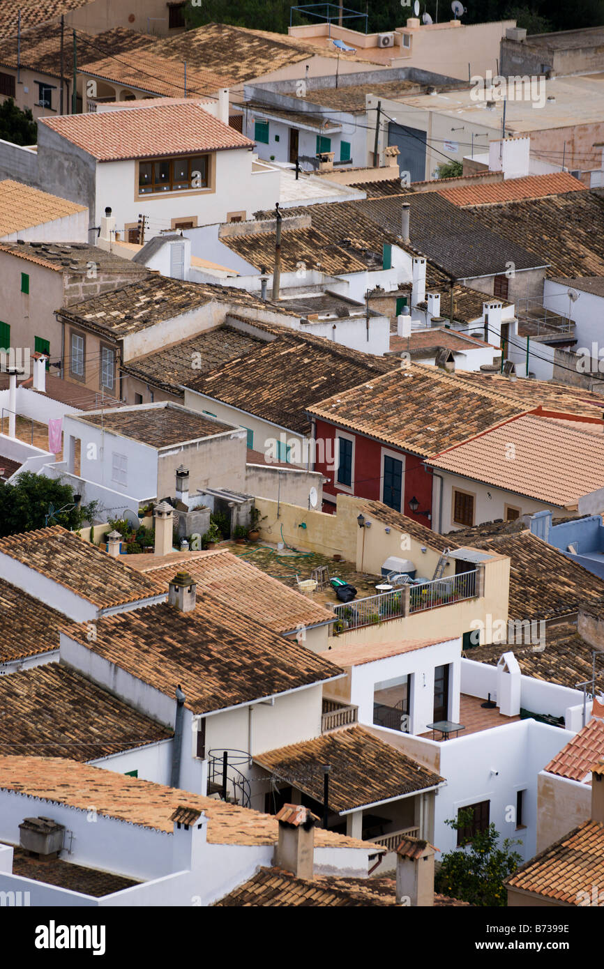 Mallorca Capdepera town - a view from the castle walls Stock Photo - Alamy