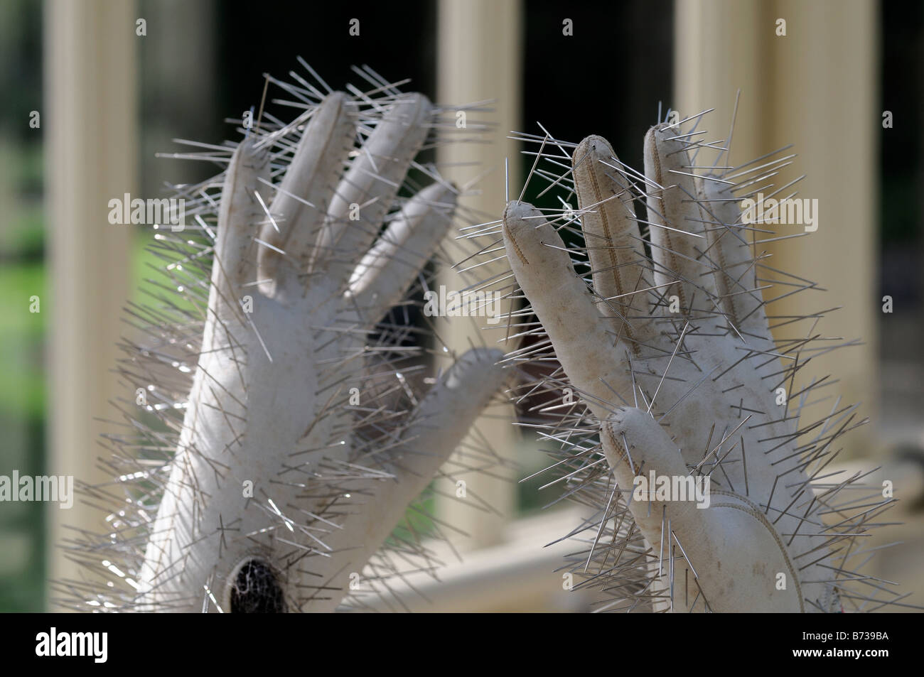 sculpture titled 'Handle with care' by Lucinda jacob arms hands palms ...