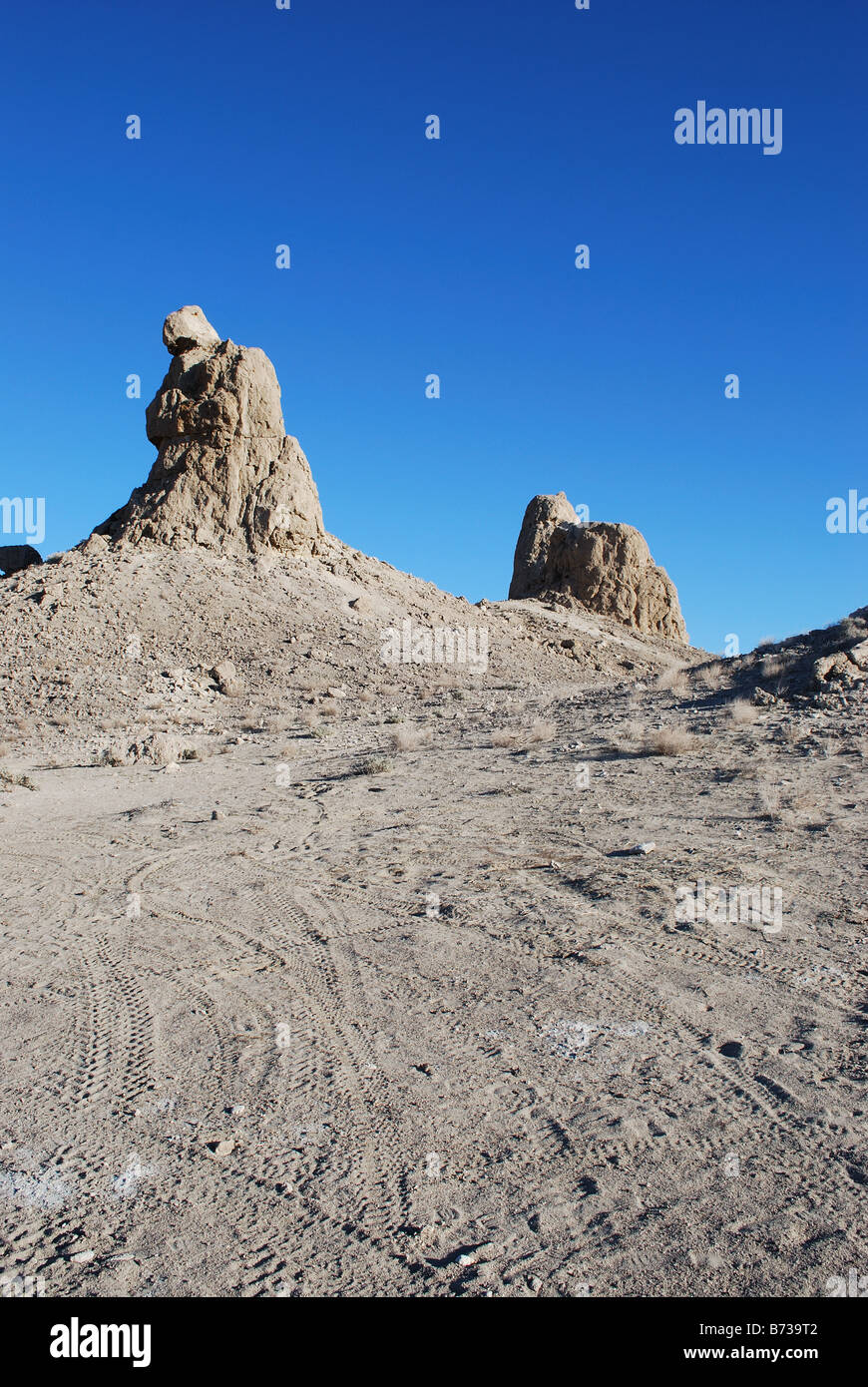 The Trona Pinnacles are a Tufa rock formation on the Mojave desert ...