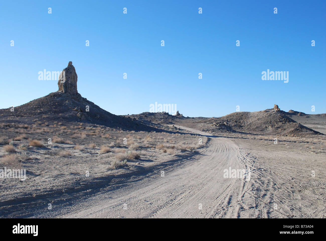 The Trona Pinnacles are a Tufa rock formation on the Mojave desert ...