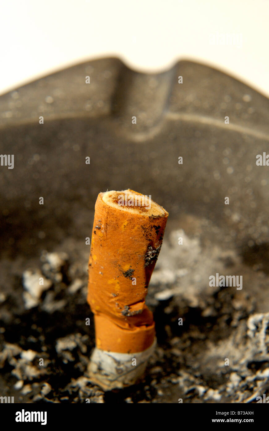 cigarette stub in the ash tray Stock Photo - Alamy