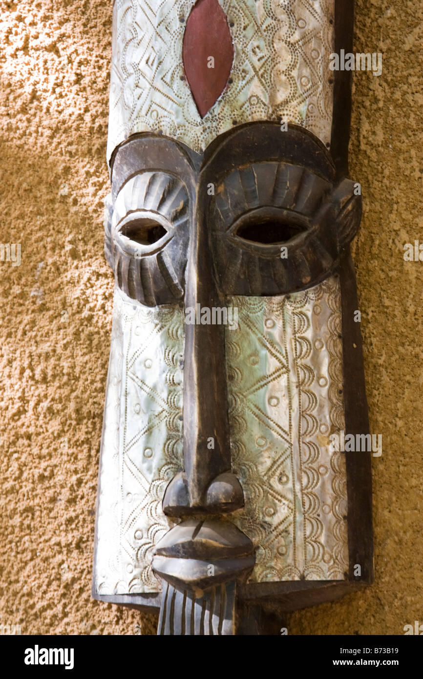 wooden mask made in Dogon country Stock Photo - Alamy