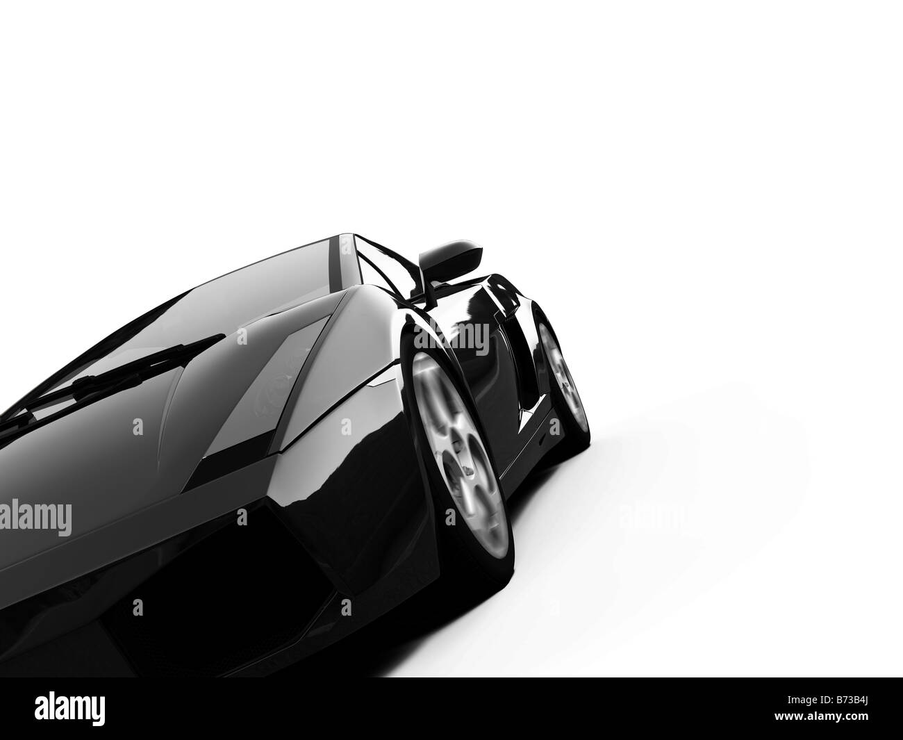 isolated closeup sport car on a white background Stock Photo - Alamy