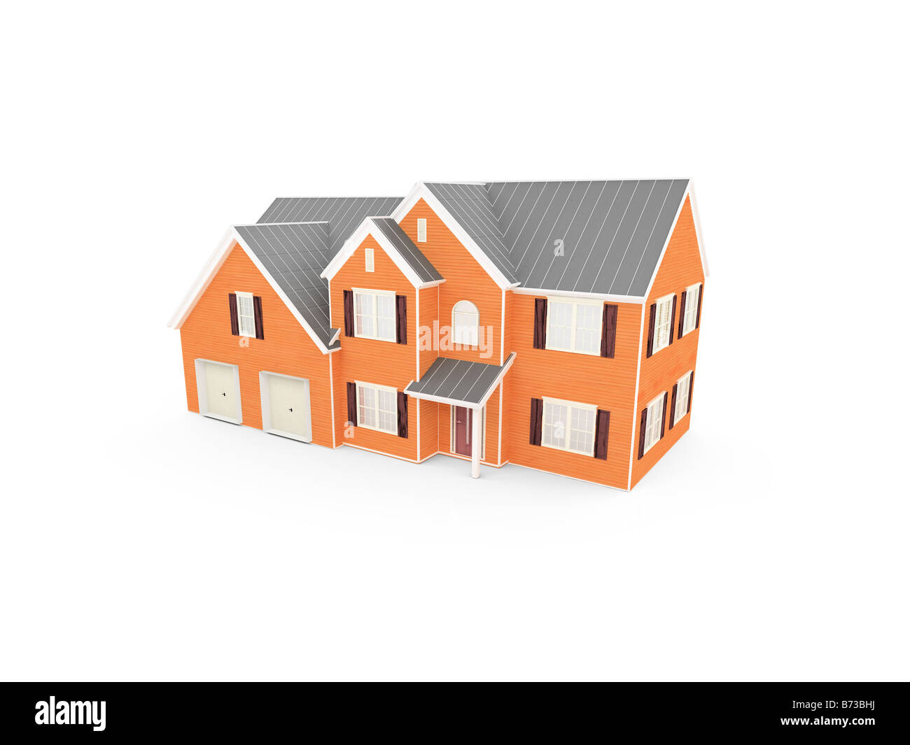 isolated house on a white background Stock Photo - Alamy