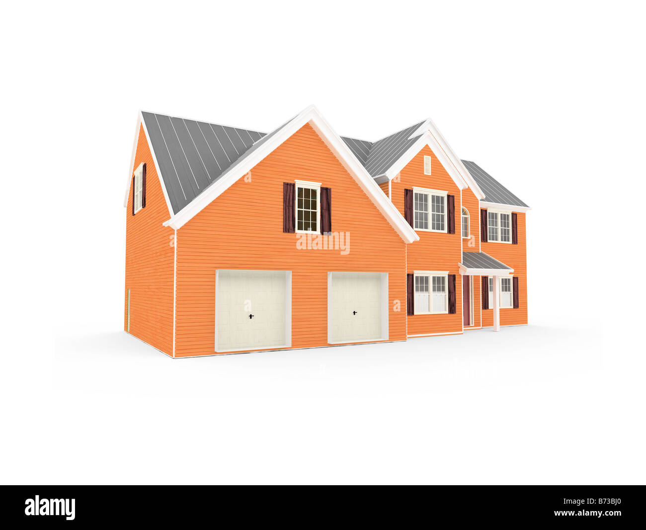 isolated house on a white background Stock Photo - Alamy