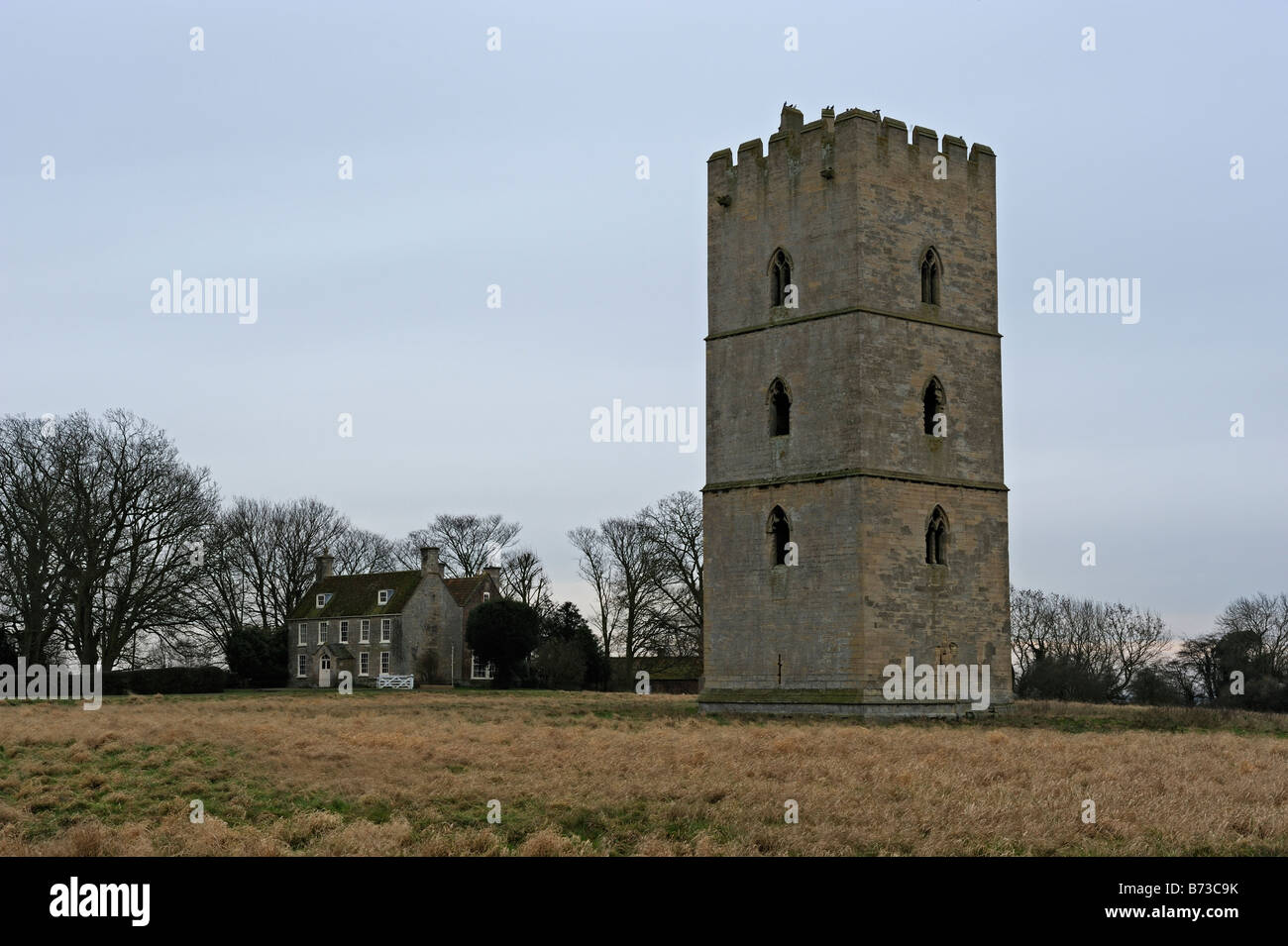 Old Tower South Kyme Stock Photo - Alamy