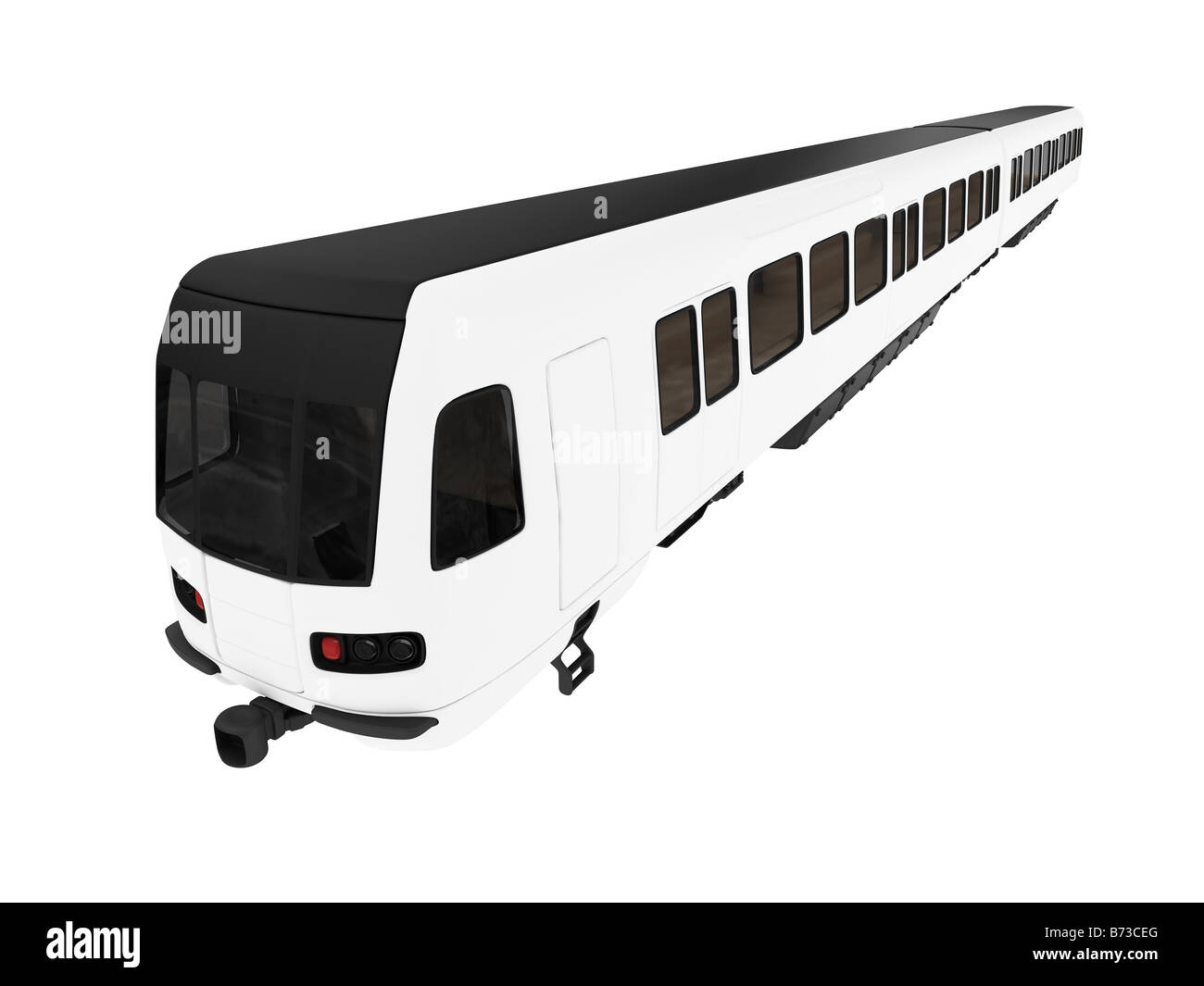 isolated train on a white background Stock Photo - Alamy