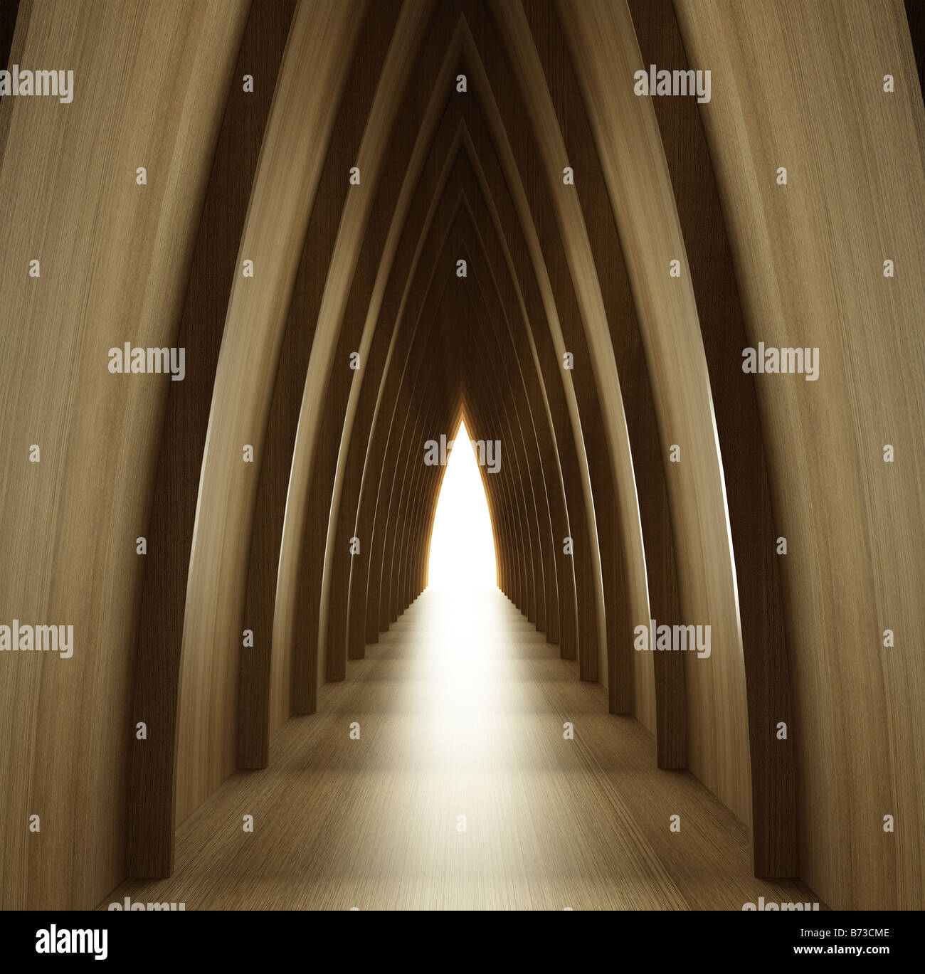 wood corridor view Stock Photo - Alamy