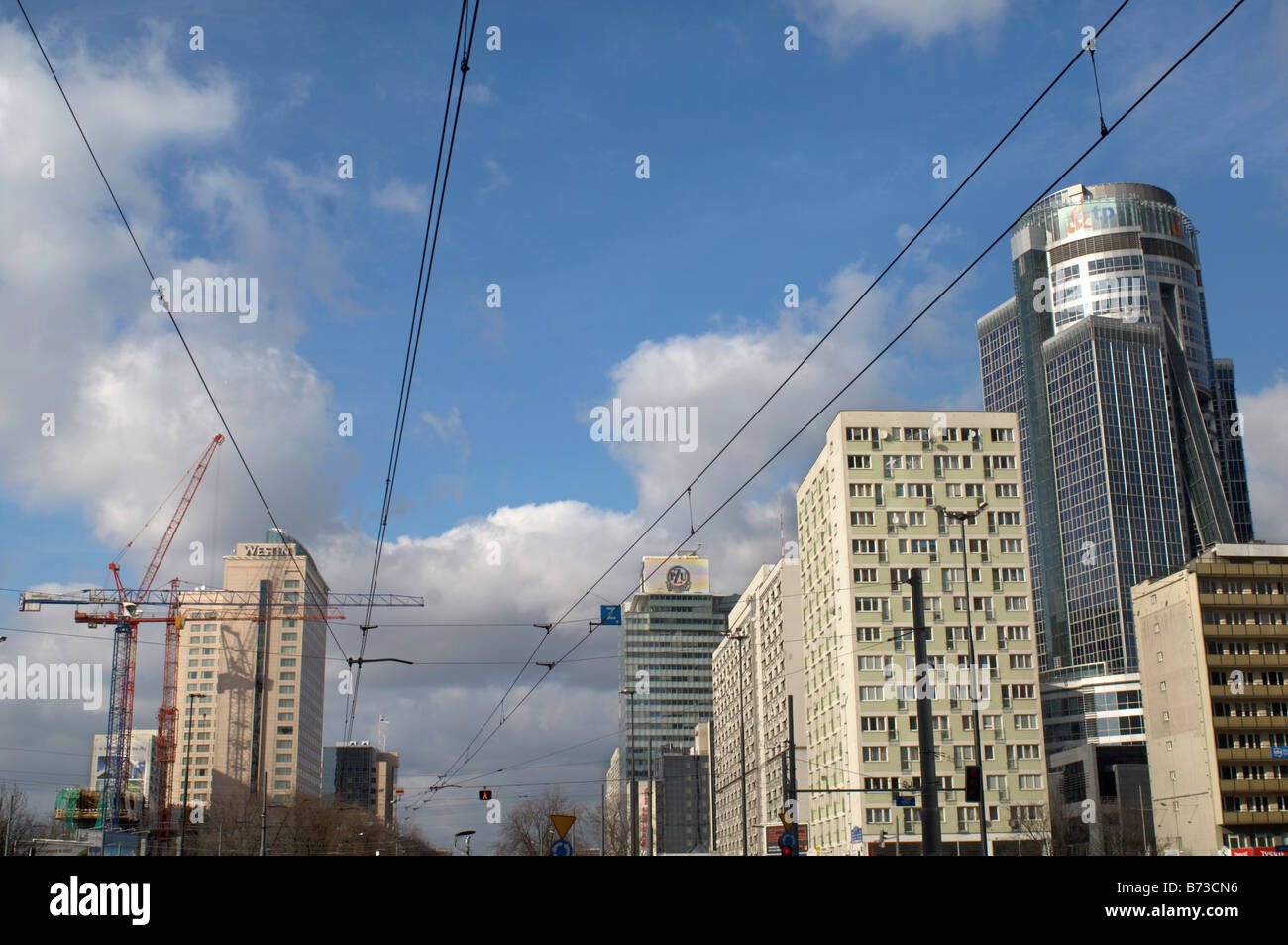 Modern buildings in central Warsaw Stock Photo - Alamy