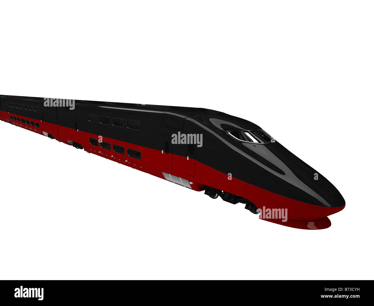 isolated train on a white background Stock Photo - Alamy