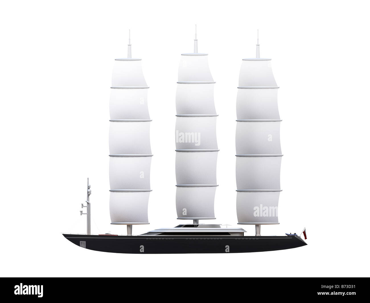 isolated boat on a white background Stock Photo - Alamy