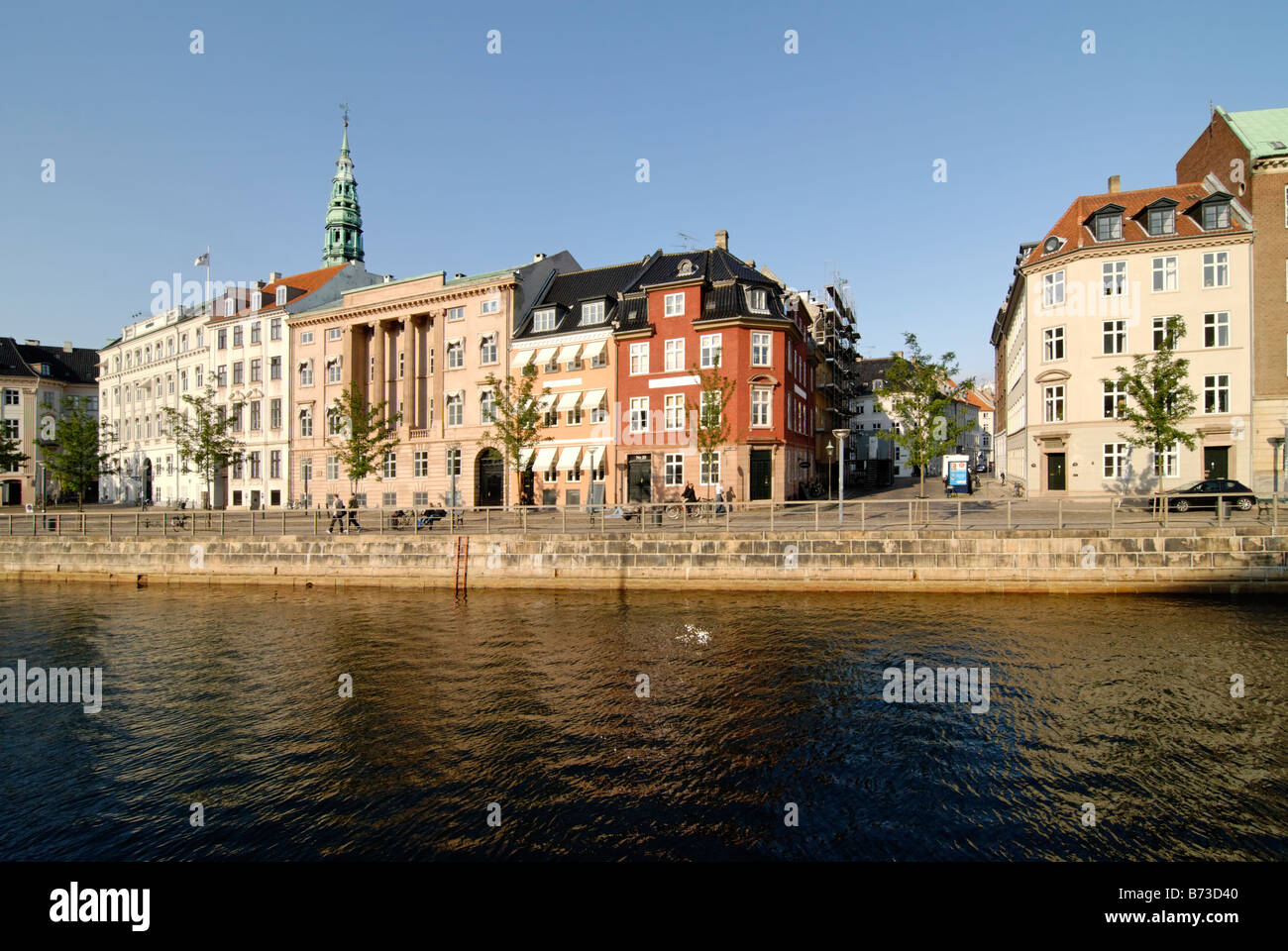 Traditional Danish buildings Holmens channel Copenhagen Denmark Stock ...