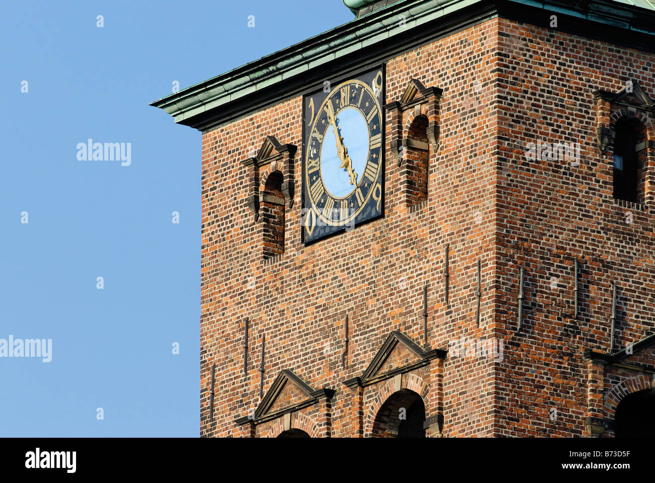Clock of the Nikolaj Kirke Church Copenhagen Denmark Stock Photo - Alamy