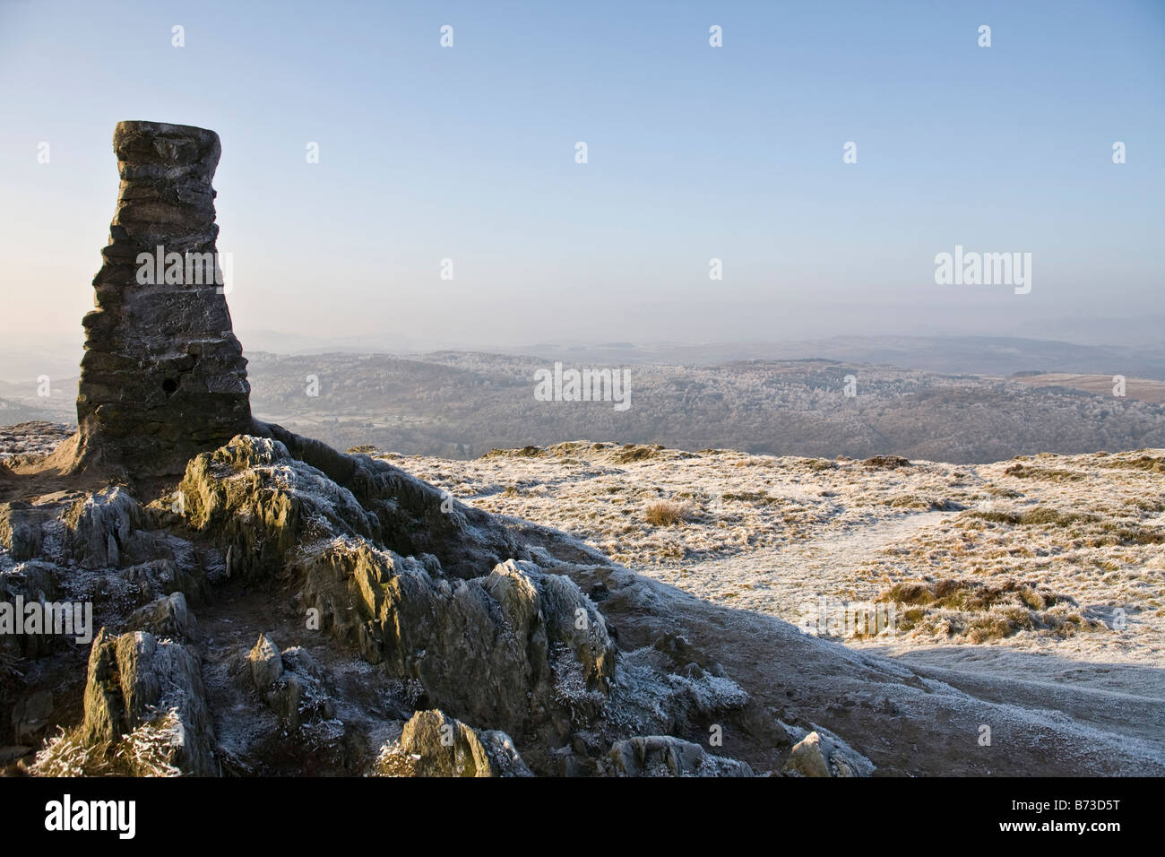 Cairn at the summit of Gunners How, English Lake District Stock Photo ...