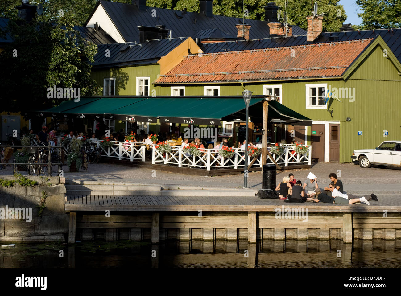 Promenade at the river fyris hi-res stock photography and images - Alamy
