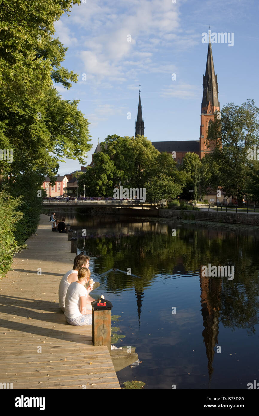 Cathedral by fyris river hi-res stock photography and images - Alamy