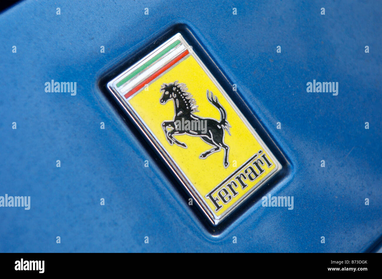 A Ferrari badge Stock Photo - Alamy