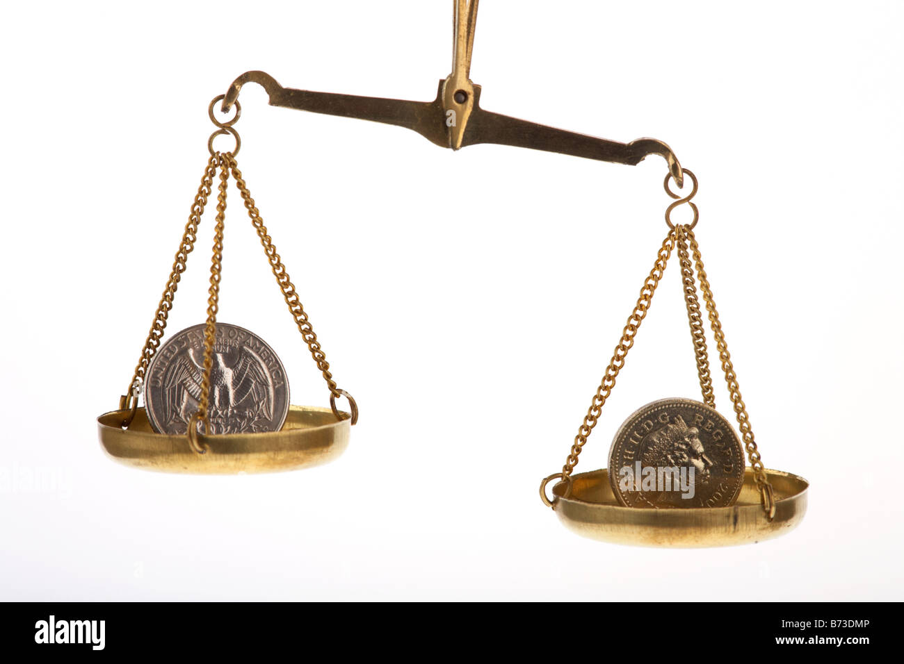 Balance scales with coins hi-res stock photography and images - Alamy