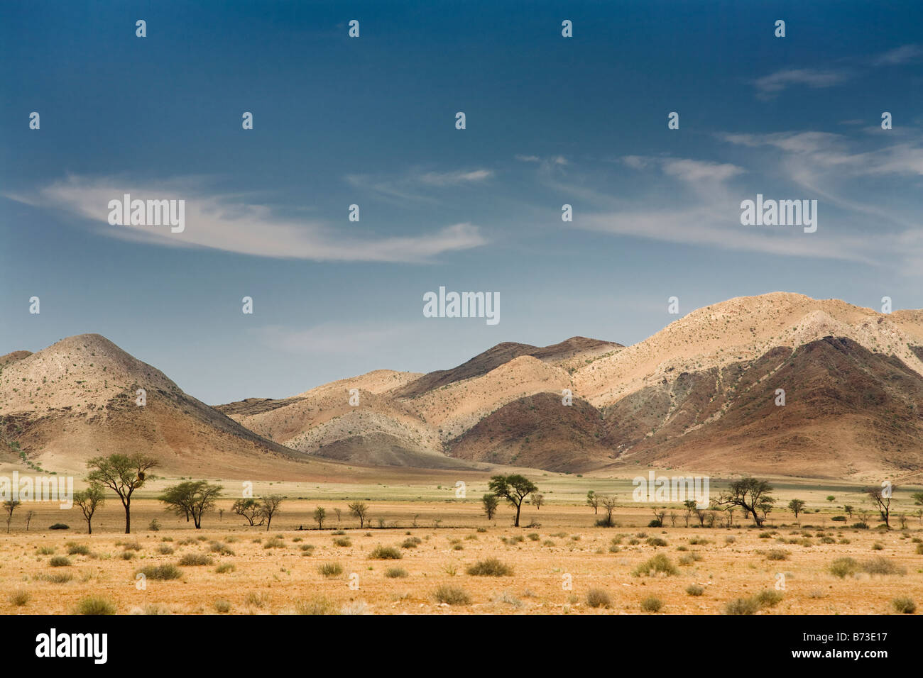 Colorful mountains in central Namibia Stock Photo - Alamy
