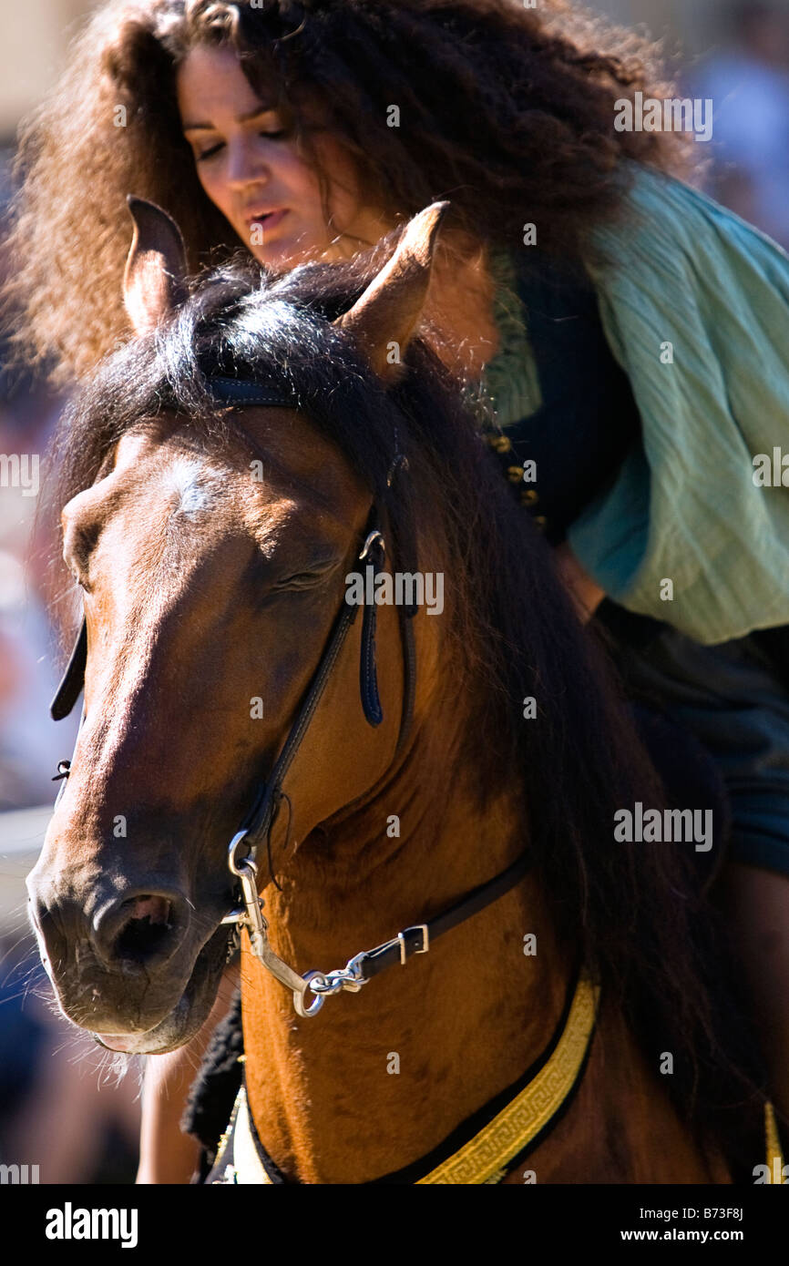 Horse girl riding renaissance hi-res stock photography and images - Alamy