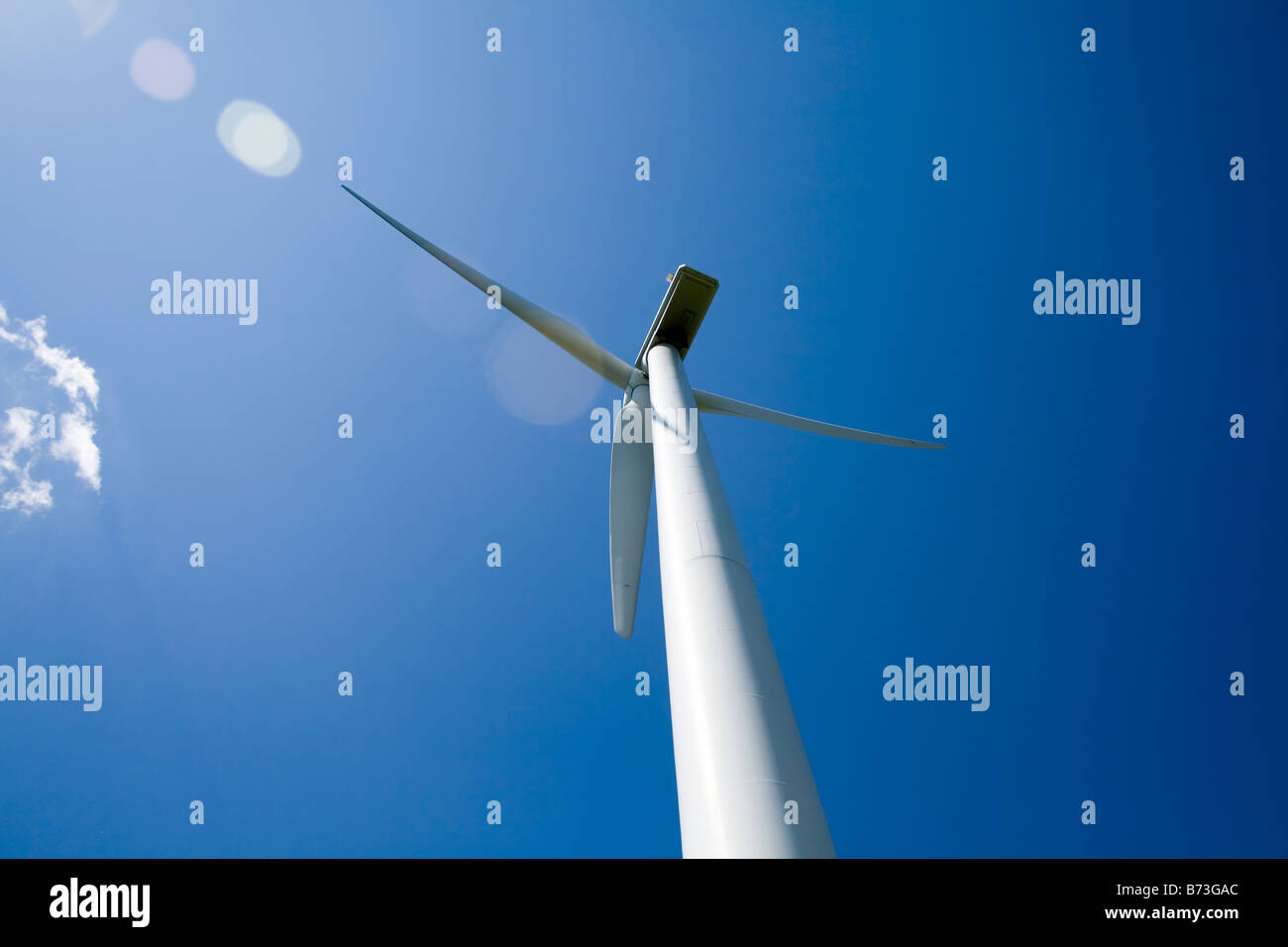 A modern windmill on a sunny day Stock Photo - Alamy