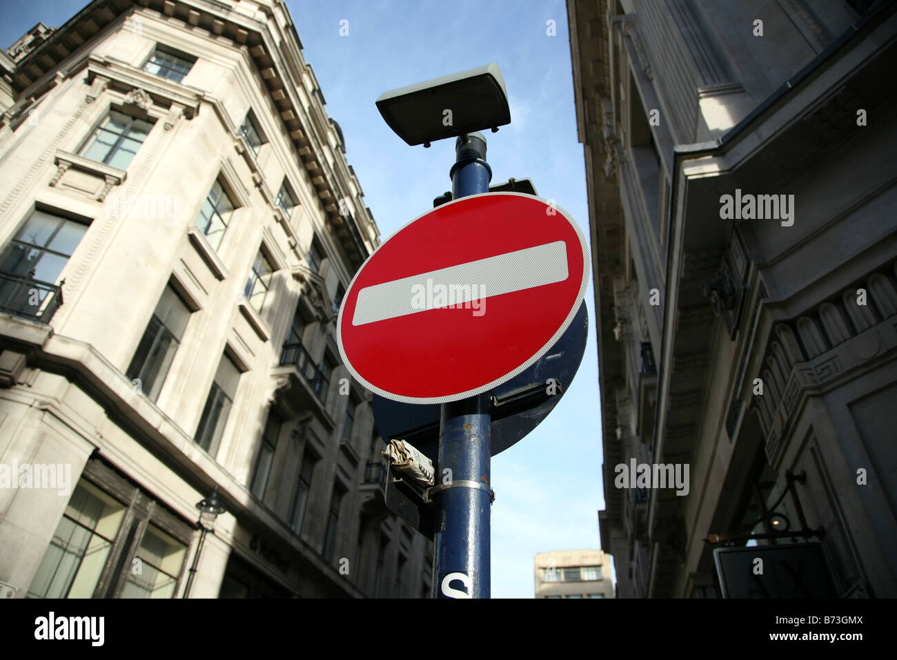 No entry road sign London Stock Photo - Alamy