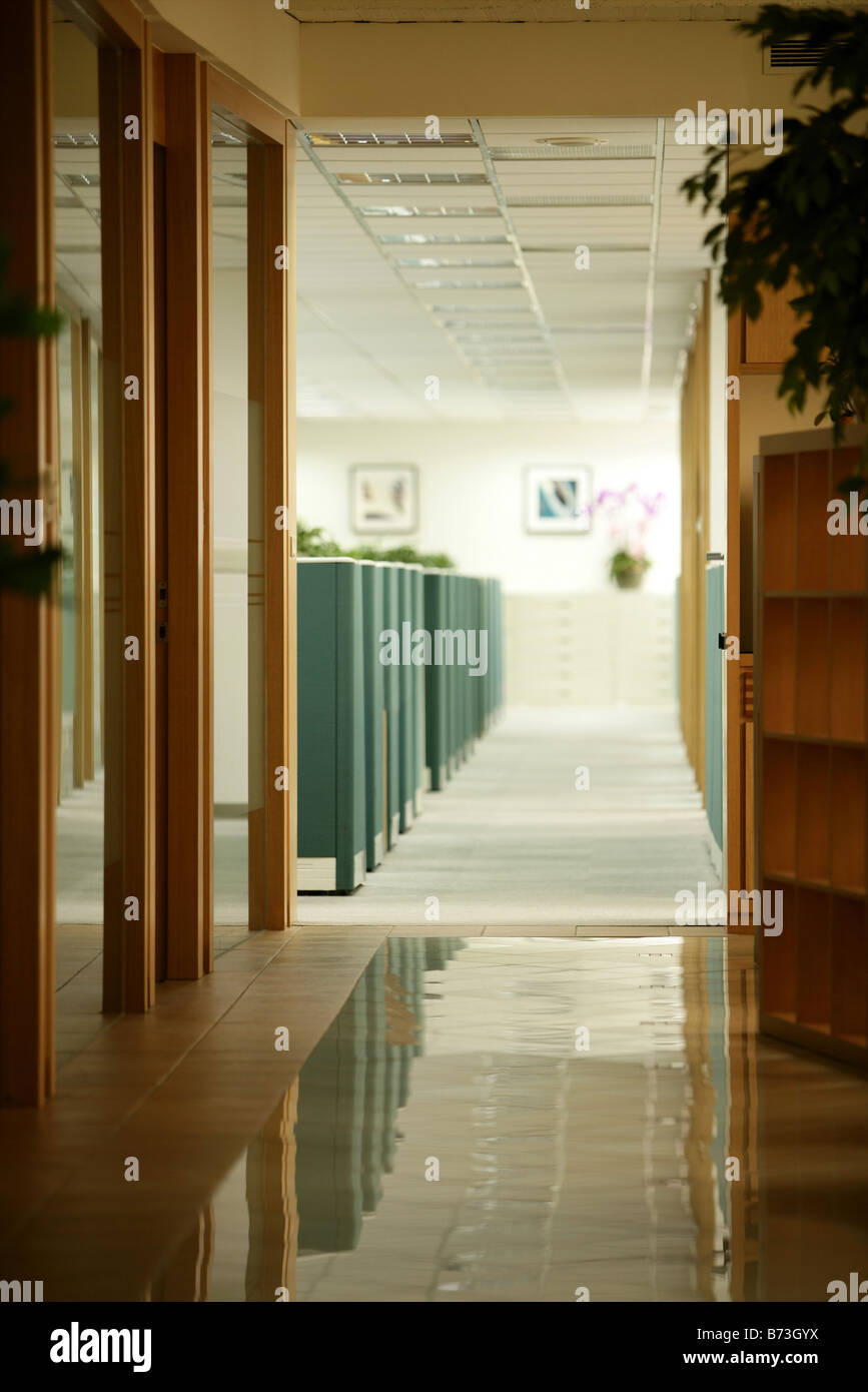 Office Cubicle Corridor Stock Photo - Alamy