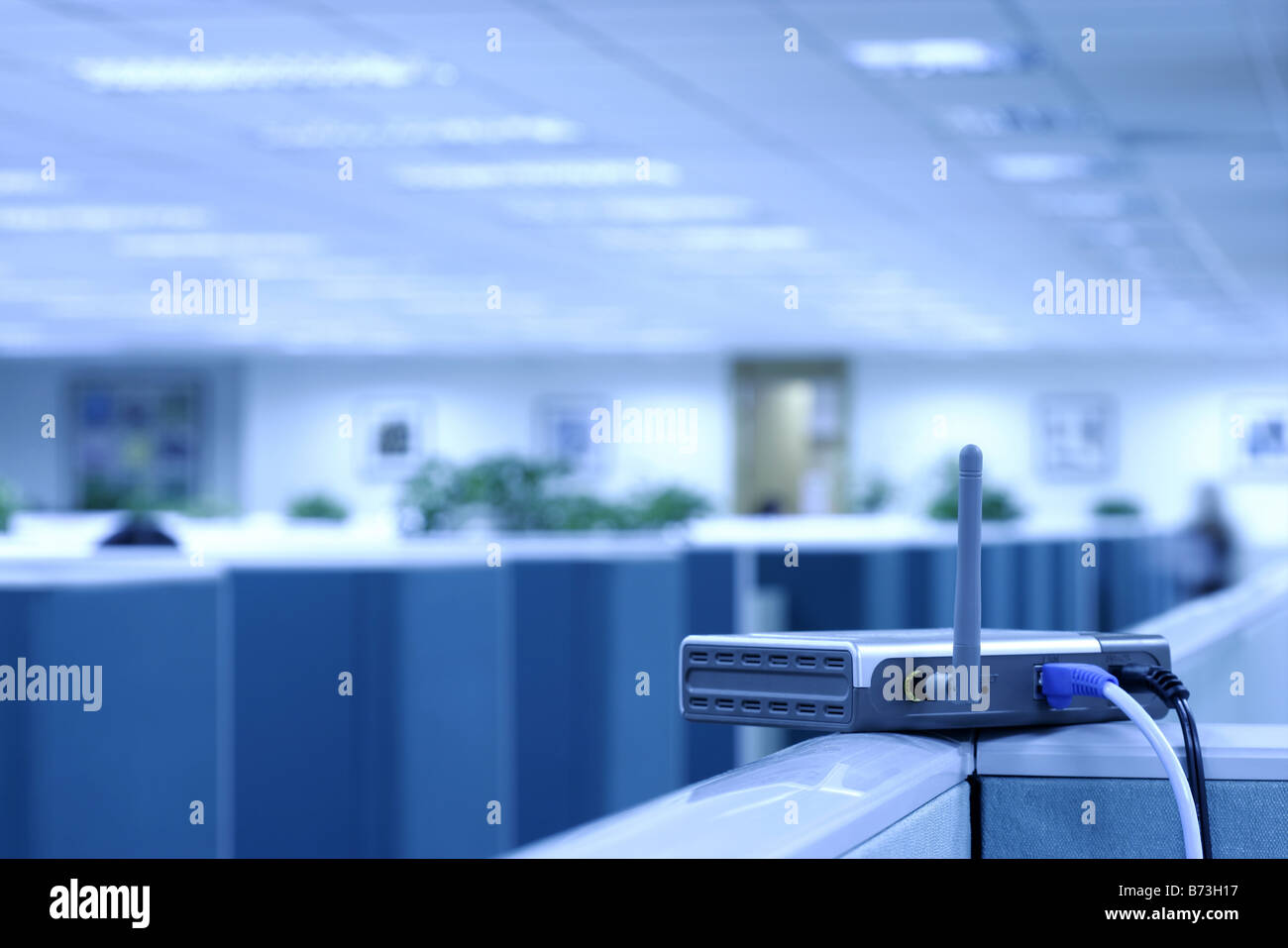 Office Cubicle Modem Stock Photo - Alamy