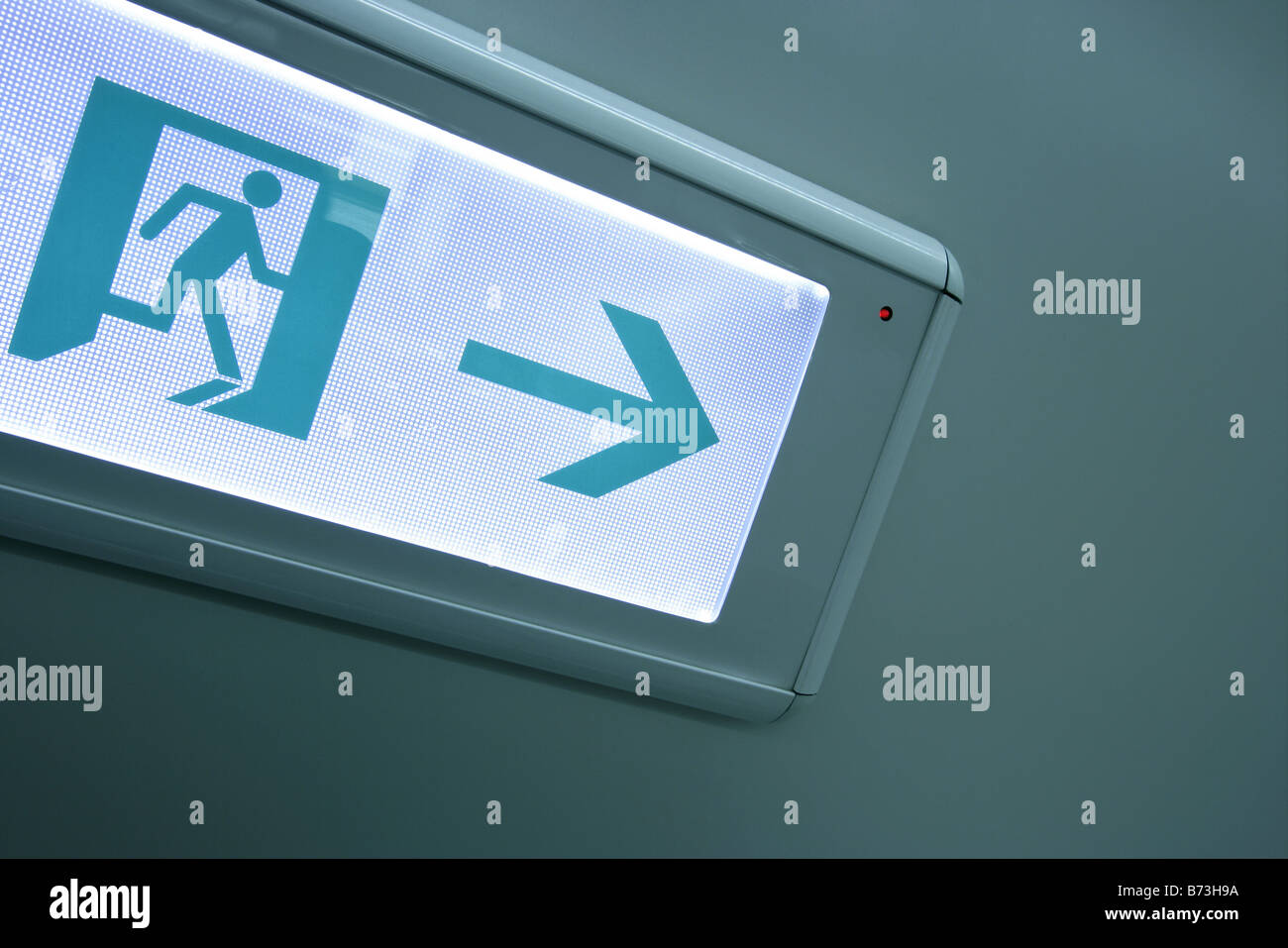 Office Emergency Exit Stock Photo - Alamy