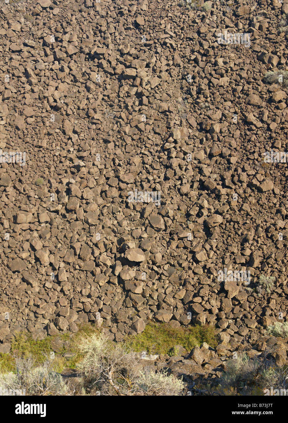 Panorama Basalt cliffs and talus from ancient lava flow Crooked River ...