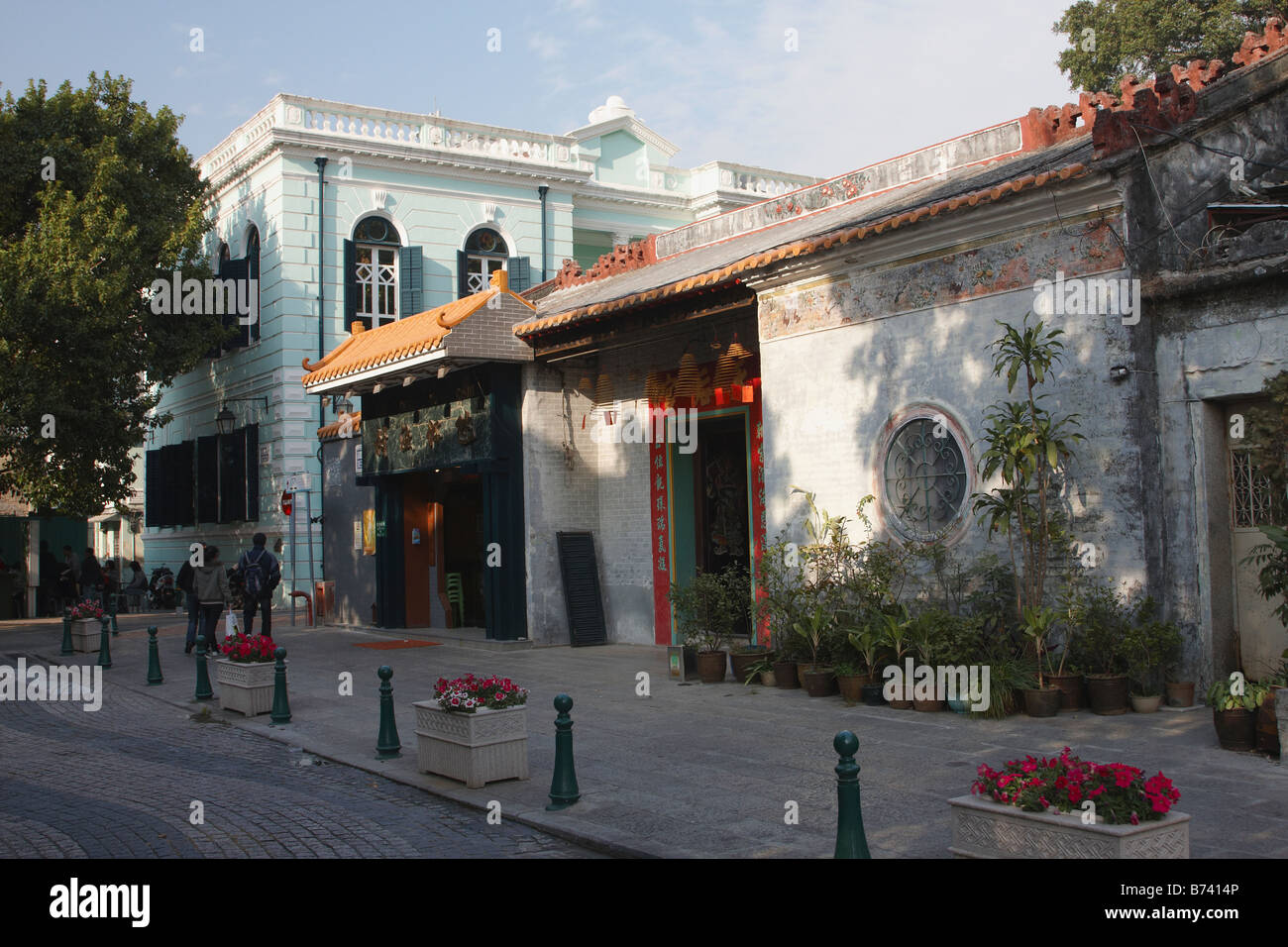 Museum Of Taipa And Coloane History And Tin Hau Temple, Macau Stock ...