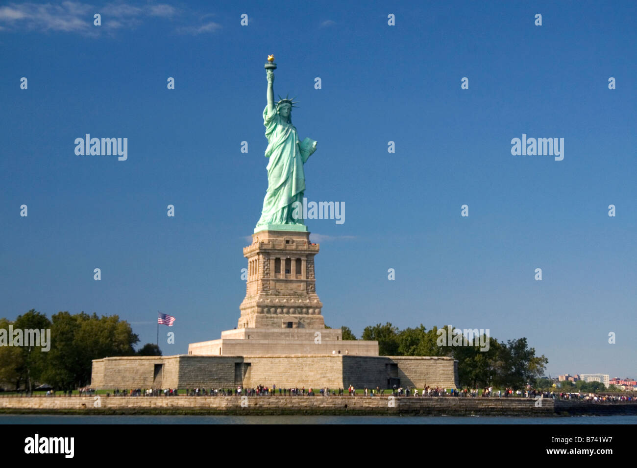 Statue of Liberty on Liberty Island in New York City New York USA Stock ...