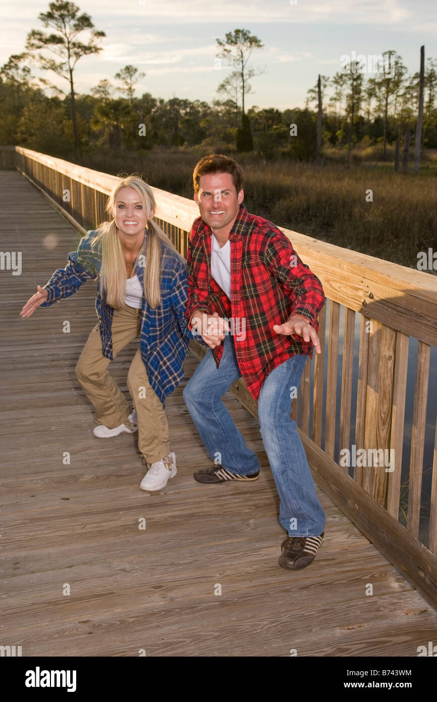 Couple 30s having fun hi-res stock photography and images - Alamy