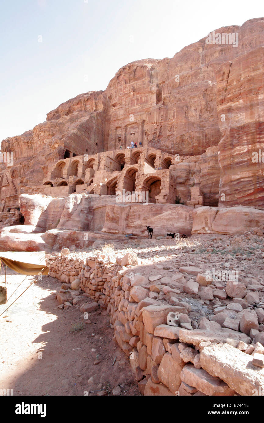 Royal tomb Petra Jordan the Rose Red city a nabatean civilisation a ...